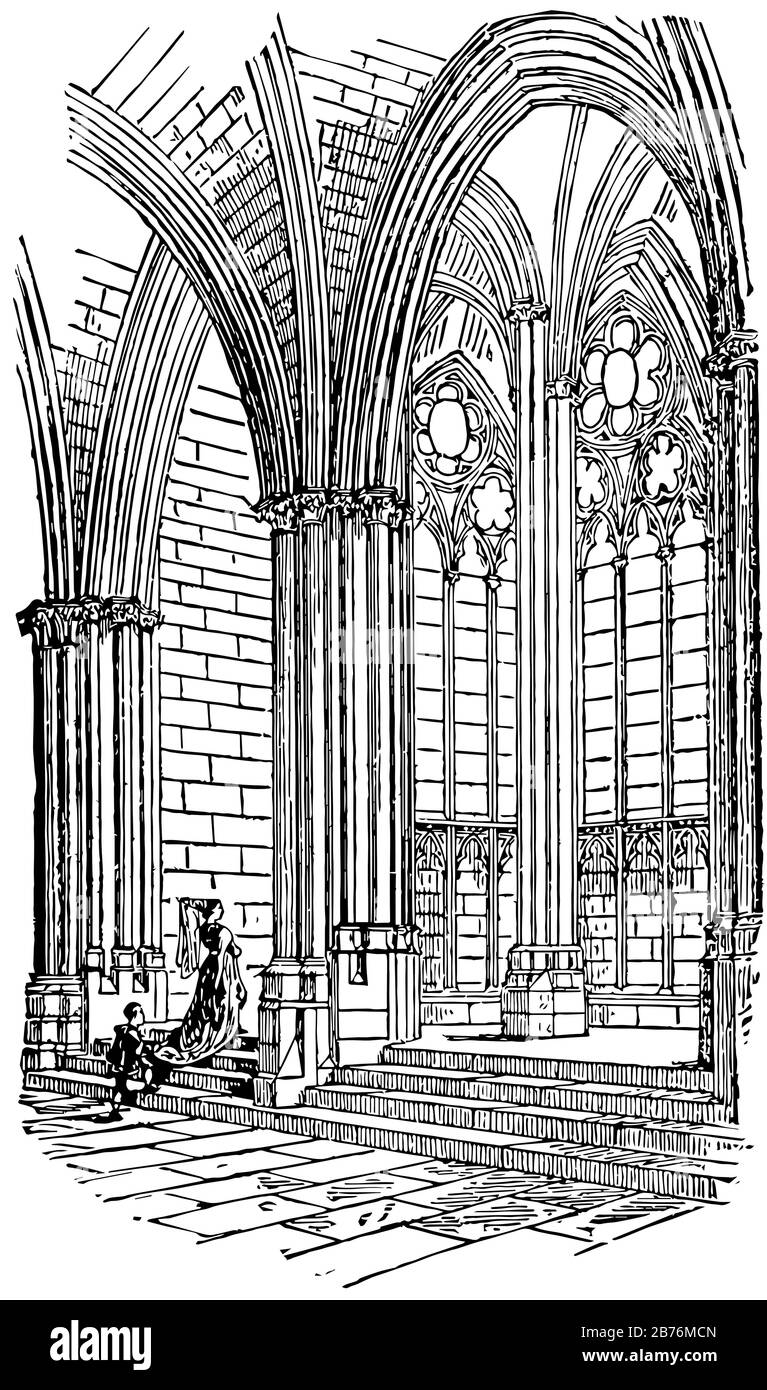 Chapel, Choir Chapel, 14th century, Cathedral of Mantes, France, church ...