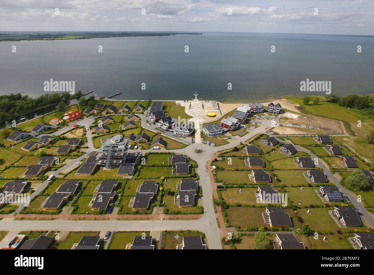 , Ferienpark Mueritz in Rechlin, 23.05.2011, aerial view, Germany ...