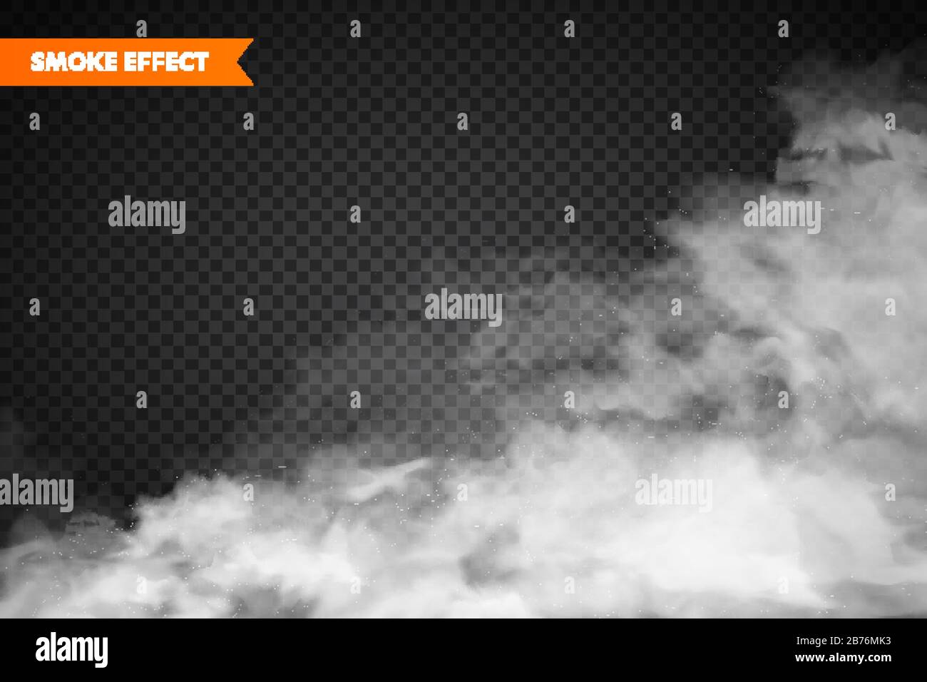 Realistic fog, mist effect. Smoke isolated on transparent background ...