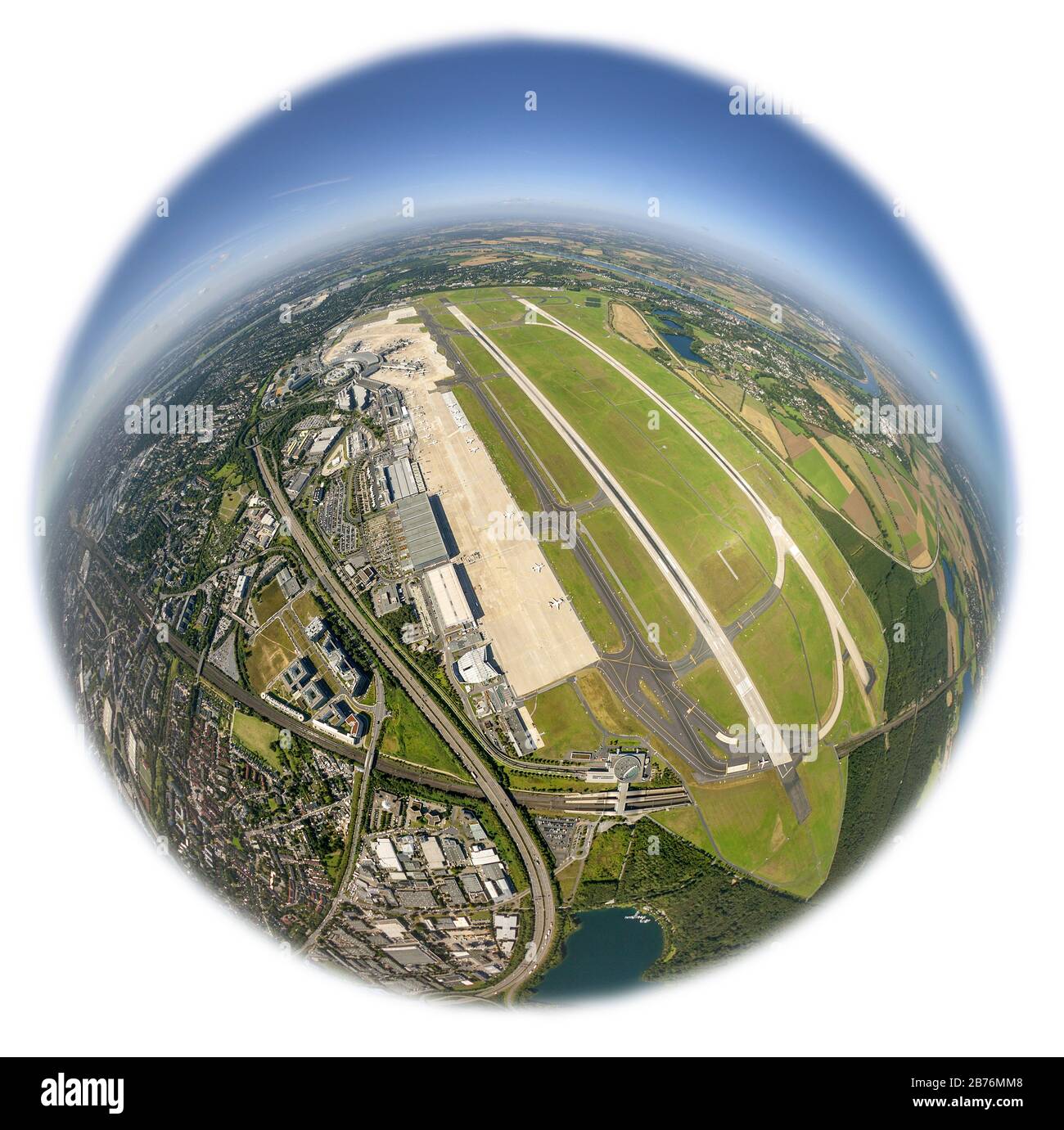 Wideangle aerial Cut Out Stock Images & Pictures - Alamy