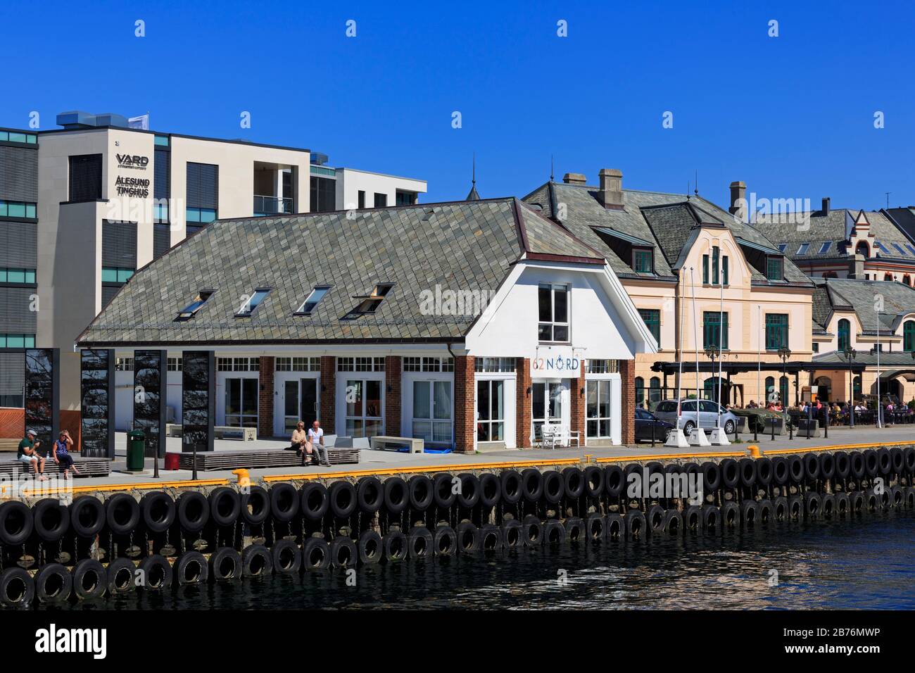 Inner Harbor, Alesund City, More og Romsdal County, Norway Stock Photo ...