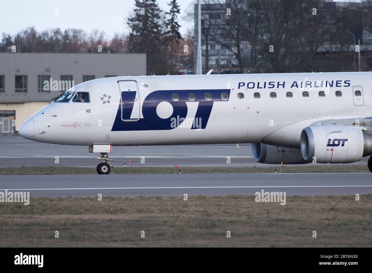 Embraer E195LR of Polskie Linie Lotnicze LOT in Gdansk, Poland. September 6th 2019 © Wojciech ...