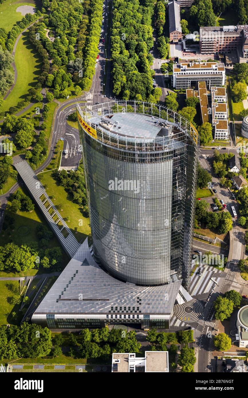 , Post Tower in Bonn, 17.05.2014, aerial view, Germany, North Rhine ...
