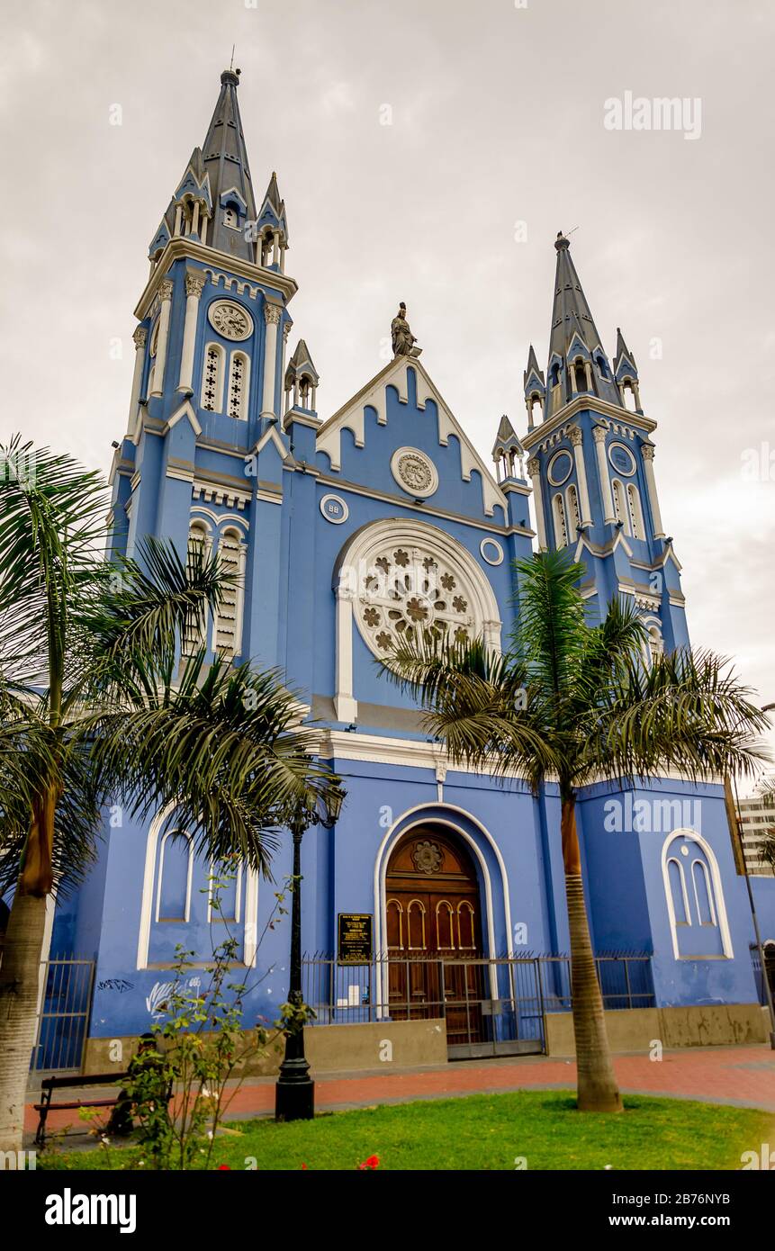 Front of La Recoleta Church in Lima, Peru Stock Photo - Alamy