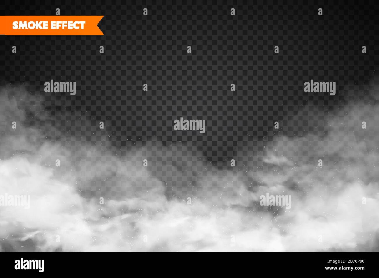 Realistic fog, mist effect. Smoke isolated on transparent background ...