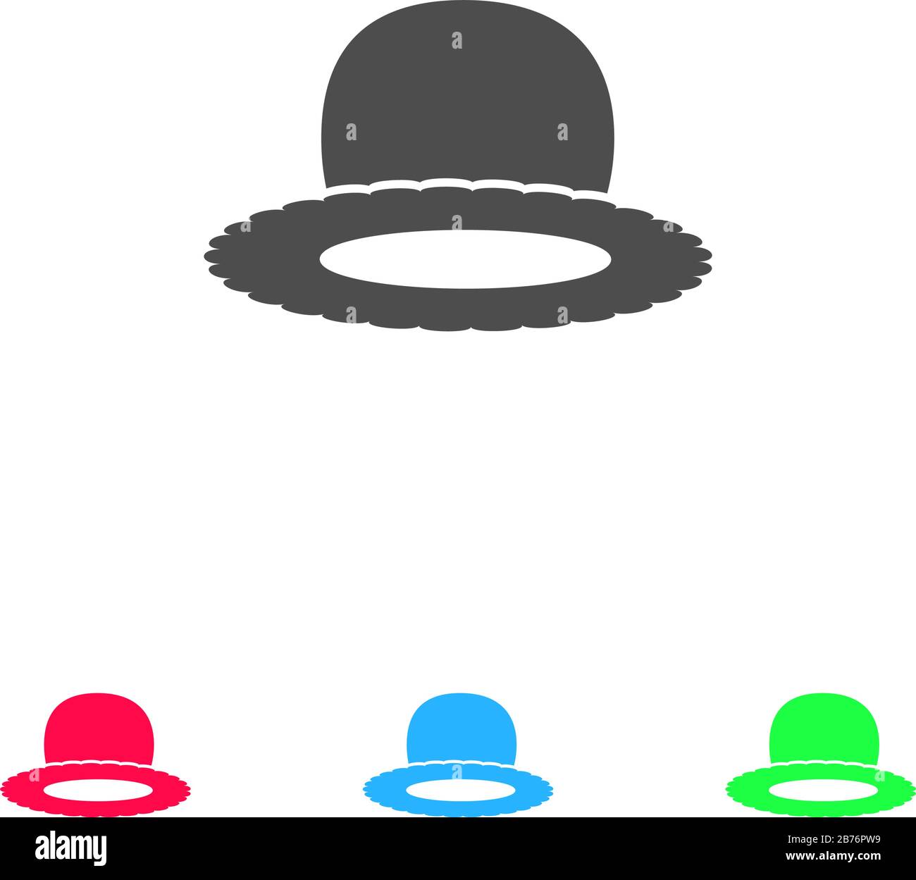 Silhouette top hat tophat hi-res stock photography and images - Alamy