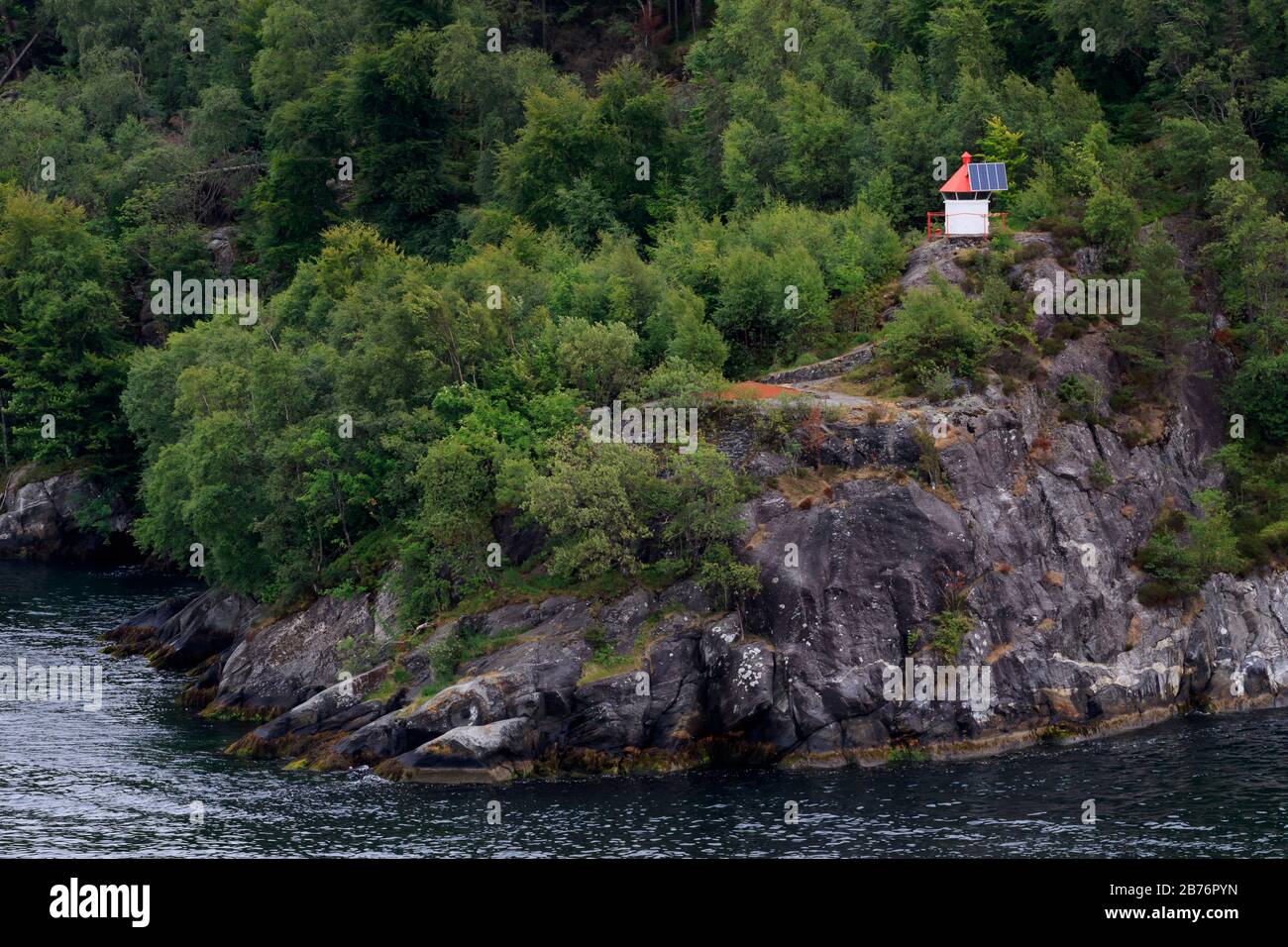 Kvitsteinhella Lighthouse, Bergen City, Hordaland County, Norway ...