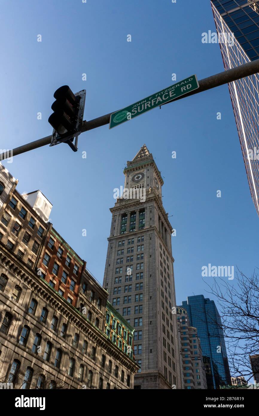 The Custom House Tower is a skyscraper in McKinley Square, in the ...
