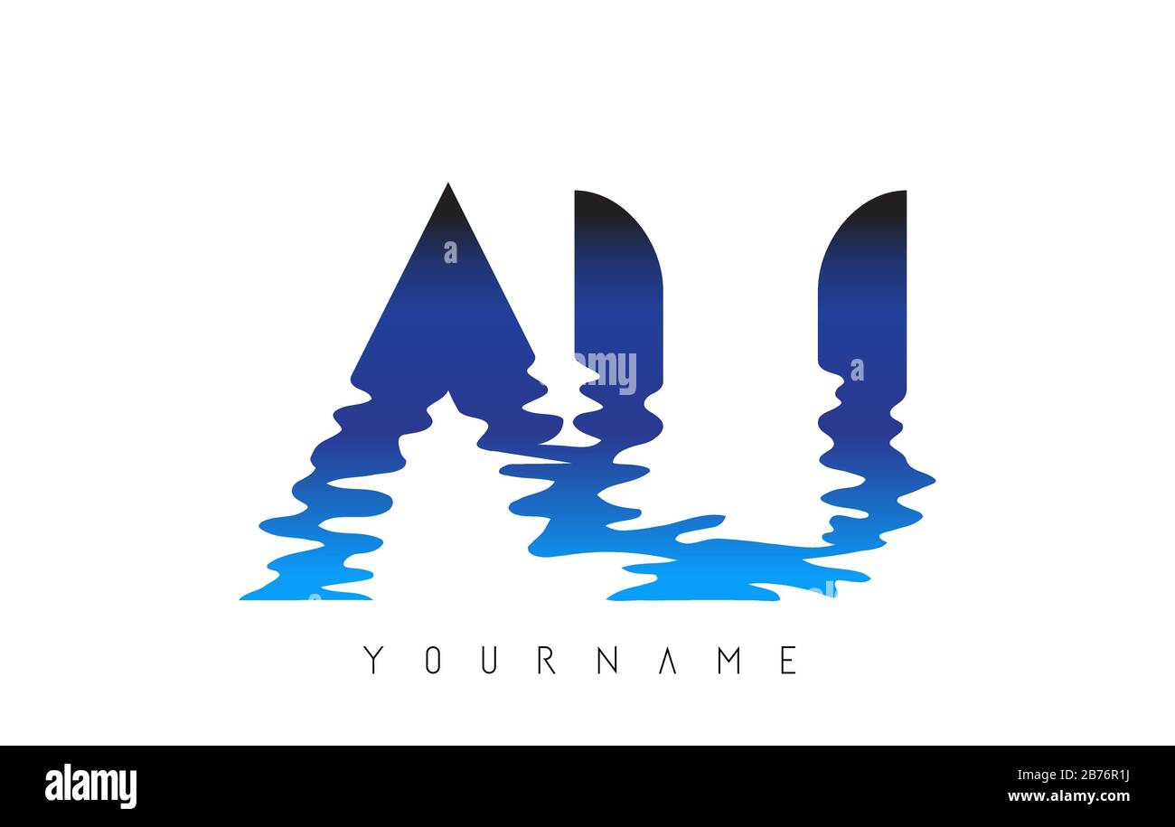 Letter au vector vectors hi-res stock photography and images - Alamy