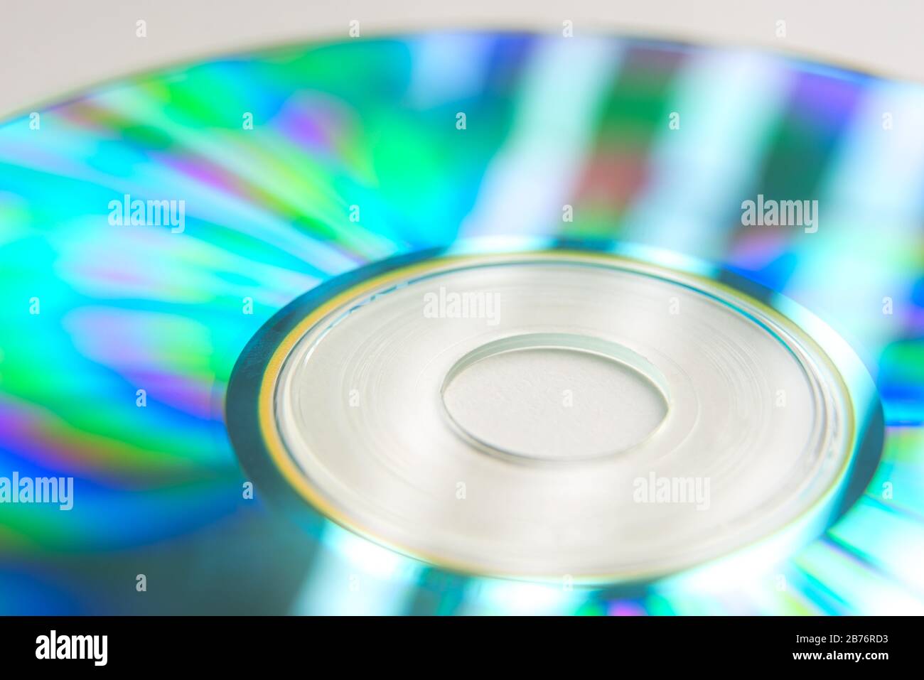 CD Compact Disk with Rainbow Reflection Closeup Stock Photo - Alamy
