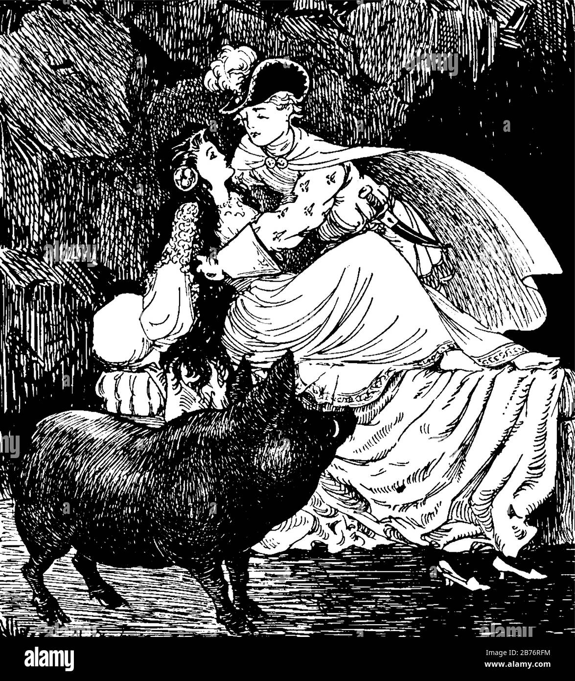 Pair of Magic Slippers, this scene shows a man holding woman in his ...