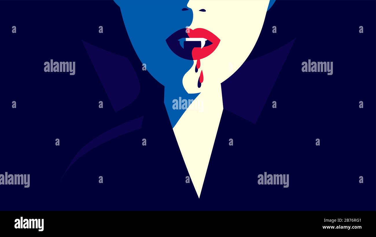 Female vampire fangs hi-res stock photography and images - Alamy