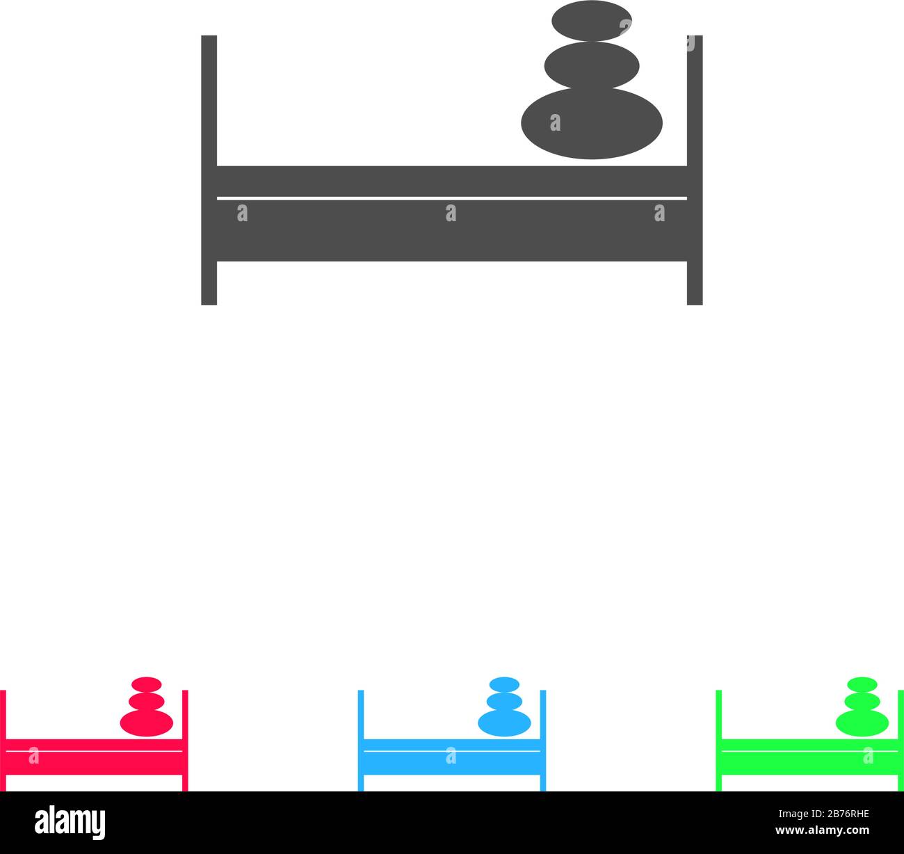 Twin bed Stock Vector Images - Alamy