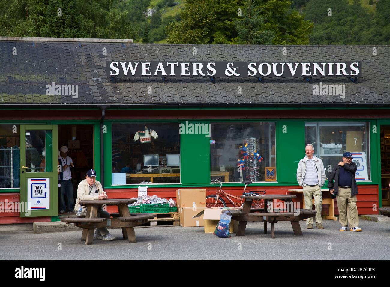 Tourist Store, Flam Village, Sognefjorden, Western Fjords, Norway ...