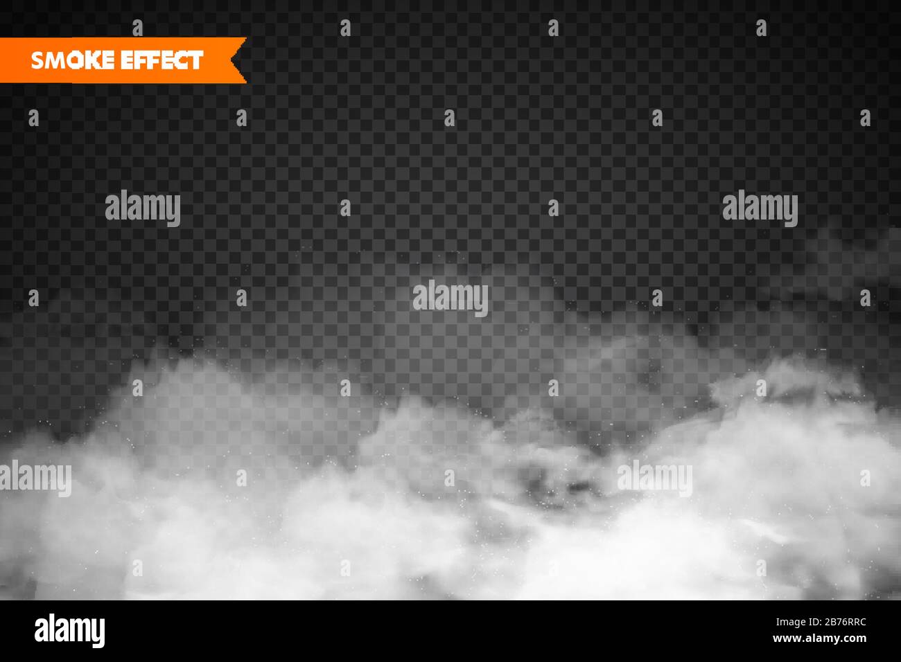 Realistic fog, mist effect. Smoke isolated on transparent background ...