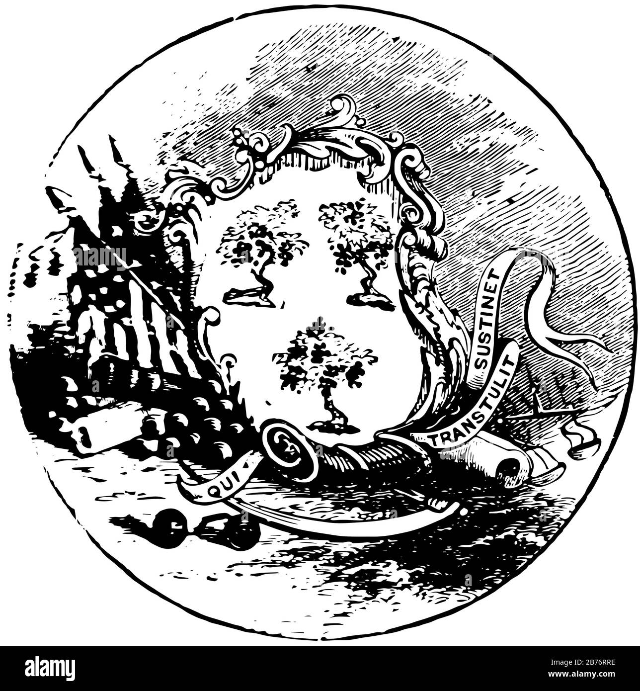 The official seal of the U.S. state of Connecticut in 1889, this seal ...