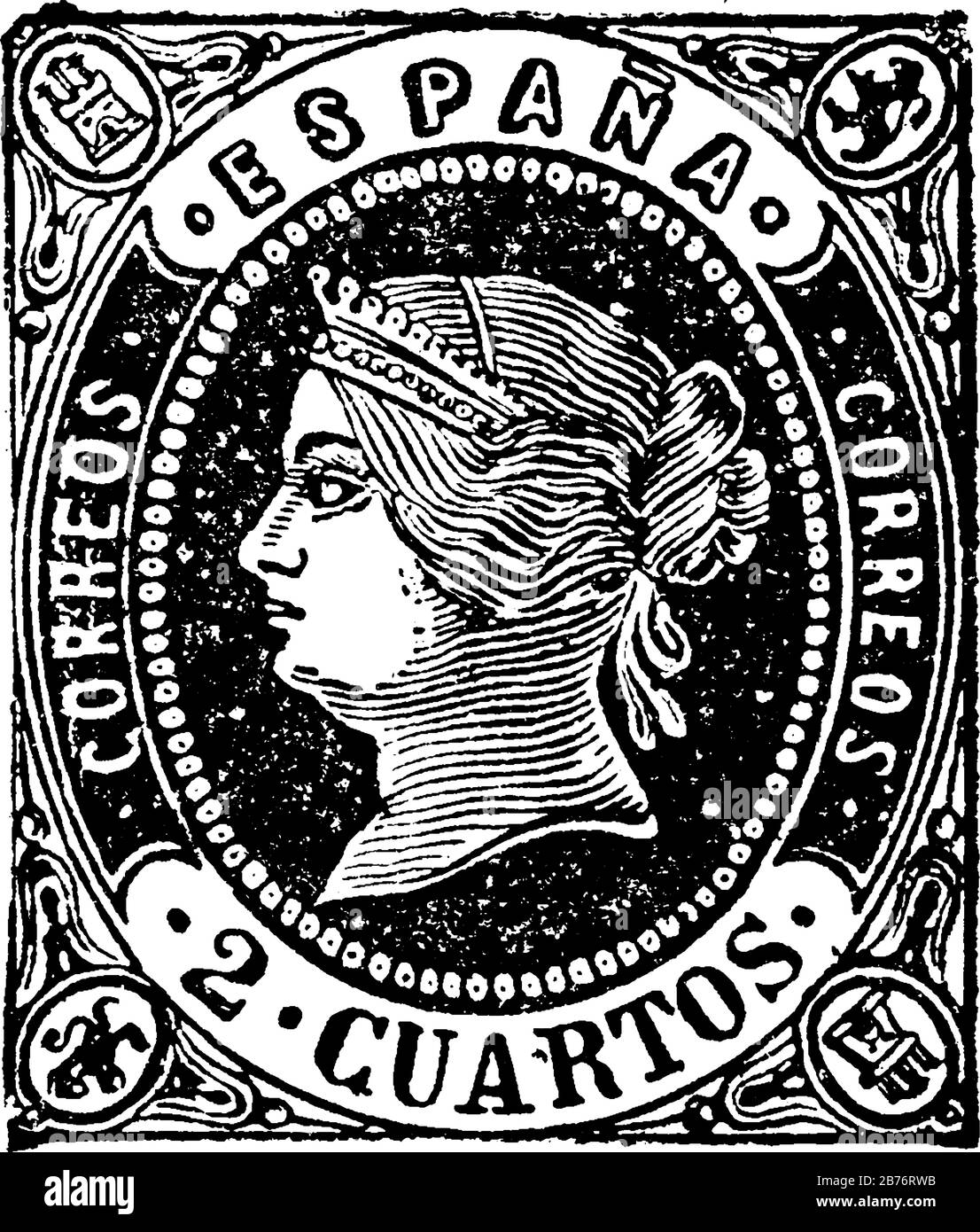 Spain stamp postage hi-res stock photography and images - Alamy