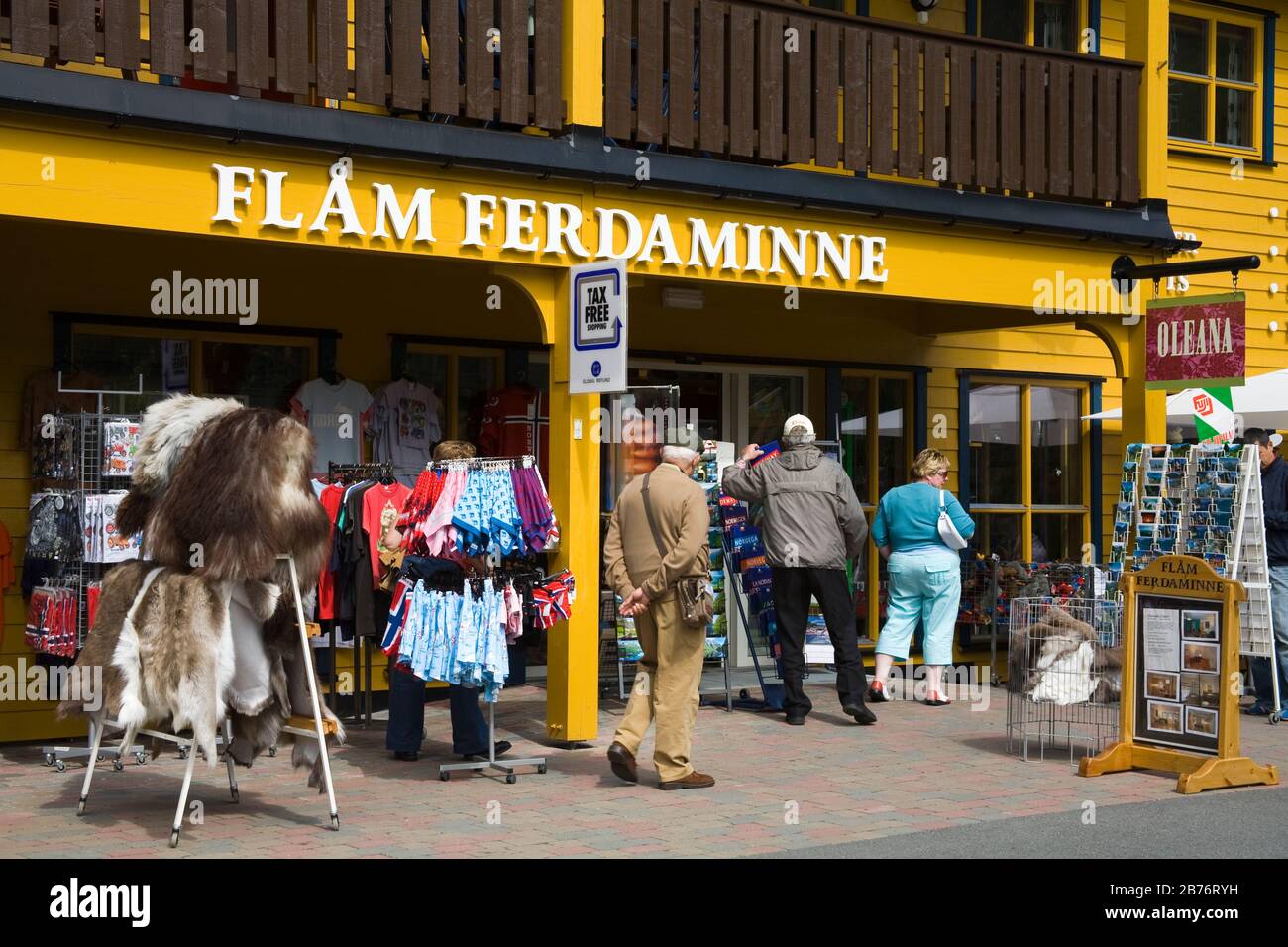 Store in Flam Village, Sognefjorden, Western Fjords, Norway ...