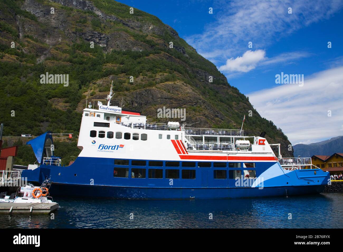 Ferry Terminal, Flam Village, Sognefjorden, Western Fjords, Norway ...