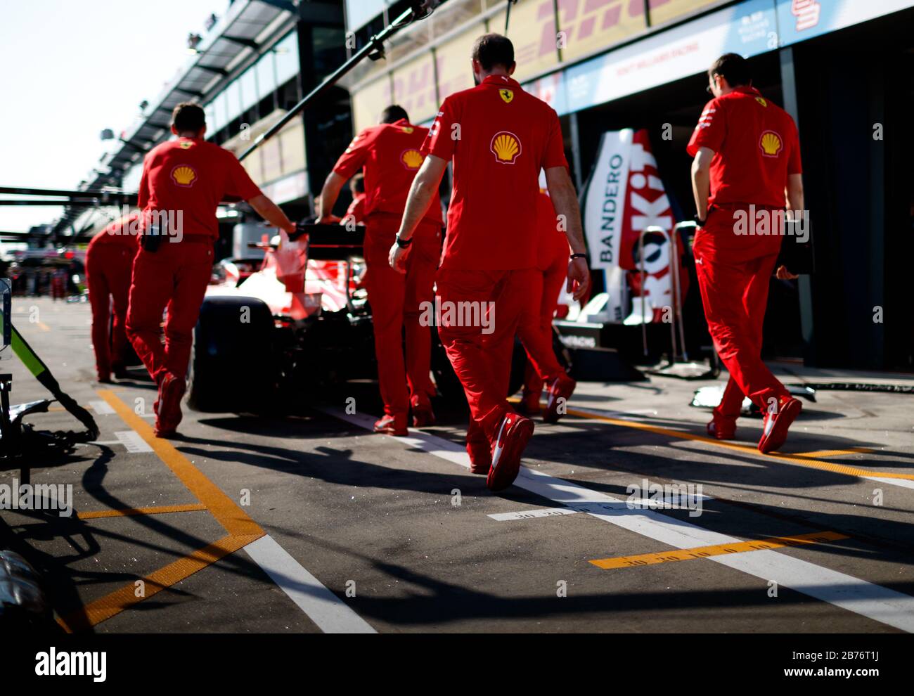 Mechanics ferrari push racing car High Resolution Stock Photography and ...