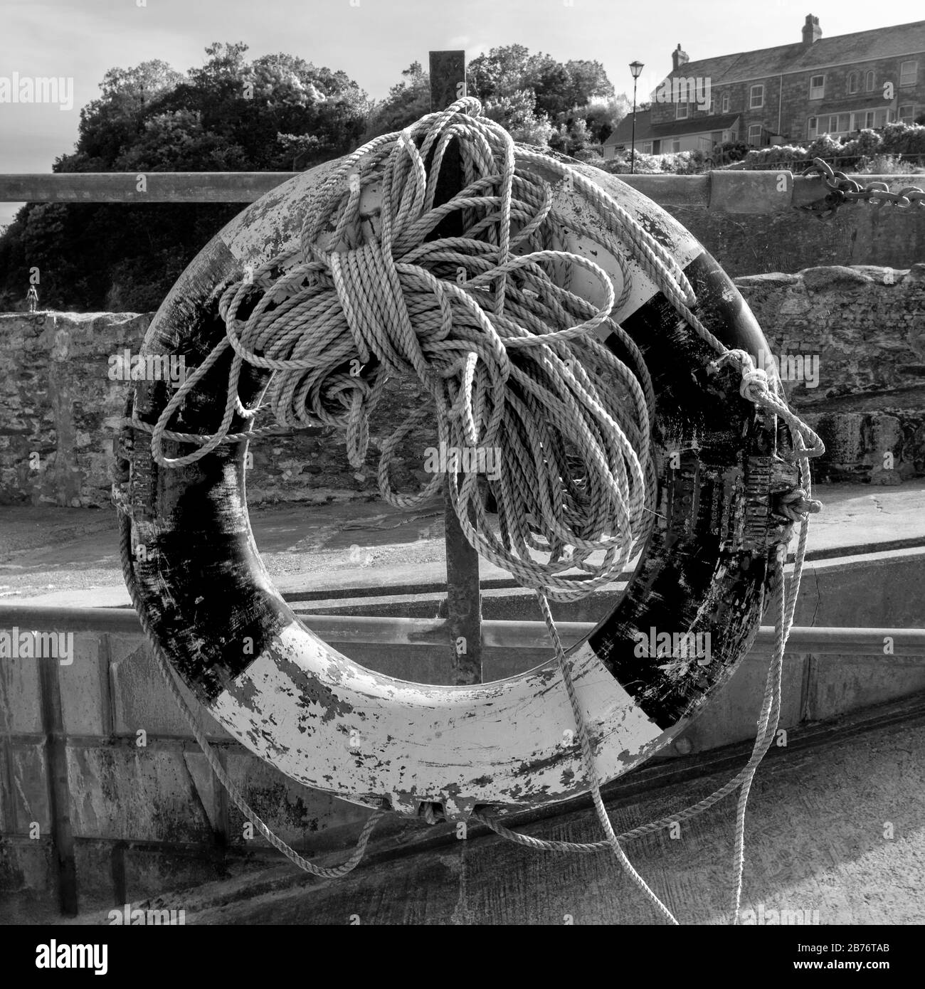 Charlestown cornwall Black and White Stock Photos & Images - Alamy