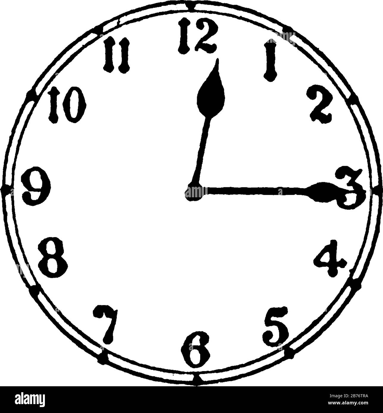 Quarter past twelve Black and White Stock Photos & Images - Alamy