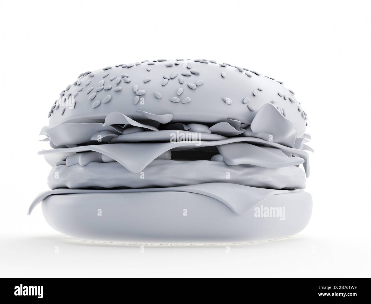 Burger Illustration Cut Out Stock Images & Pictures - Alamy