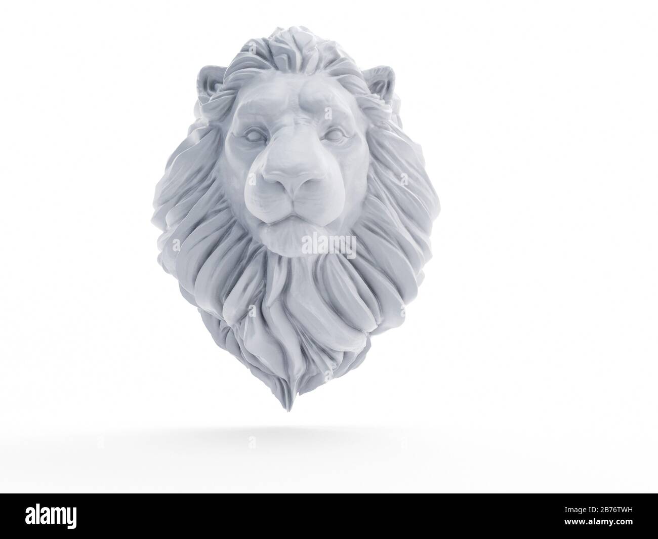 Lion sculpture, computer illustration Stock Photo - Alamy