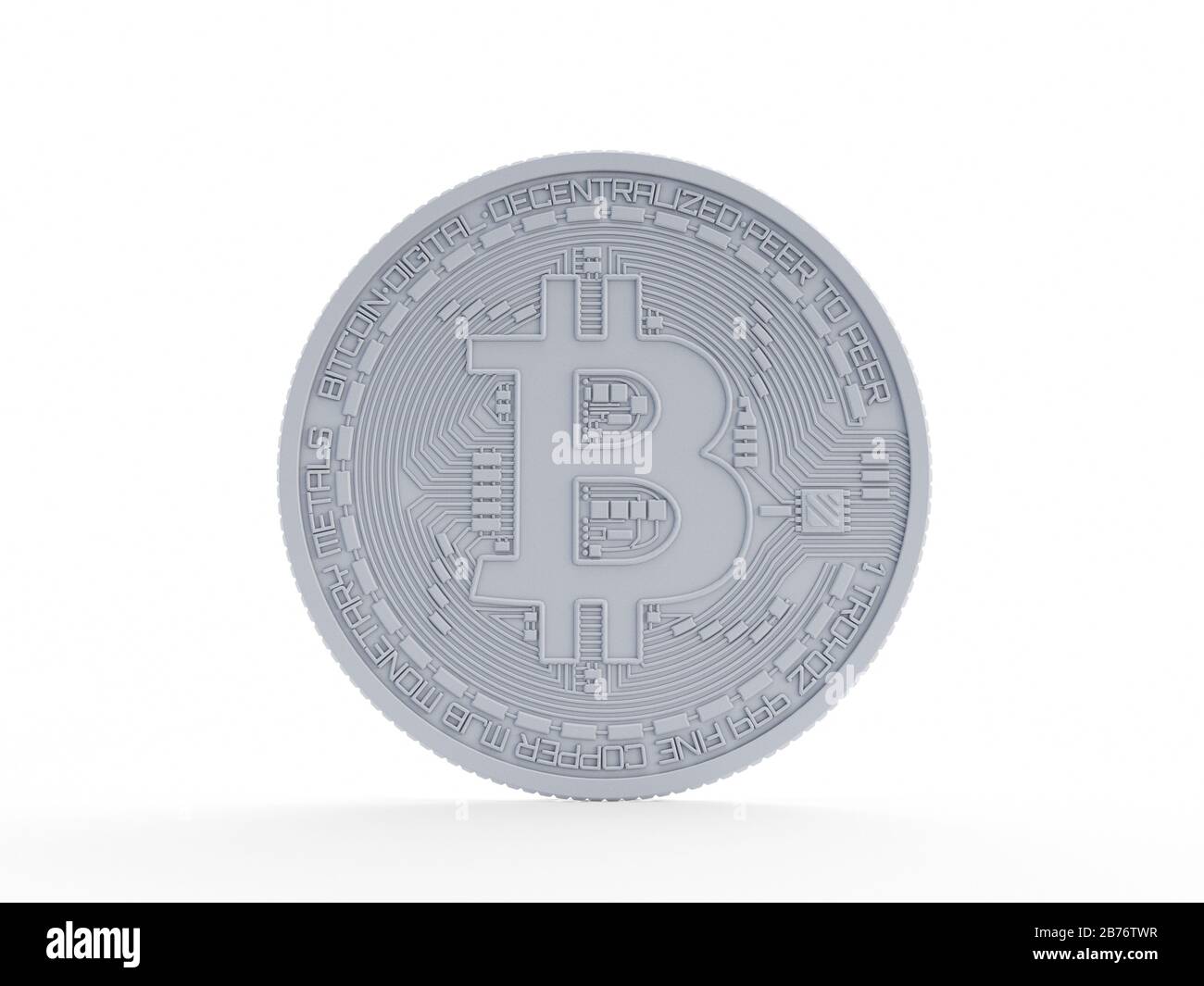 Bitcoin digital illustration Cut Out Stock Images & Pictures - Alamy