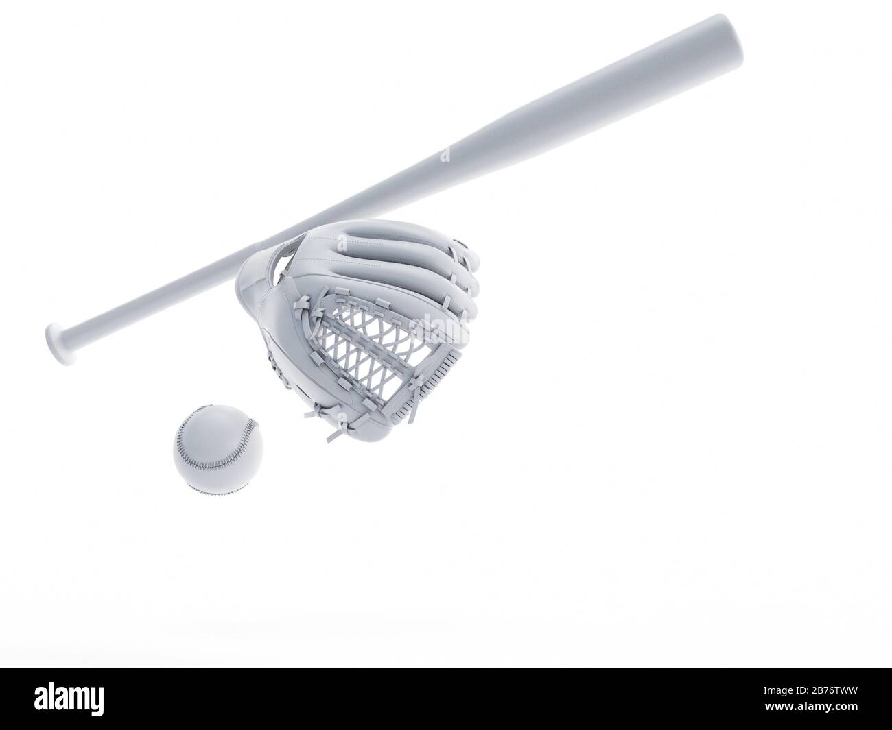 Baseball bat , computer illustration Stock Photo - Alamy