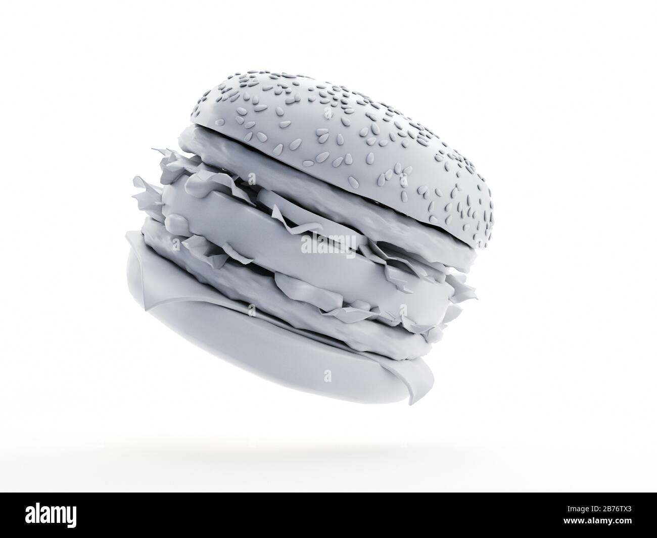 Burger, computer illustration Stock Photo - Alamy