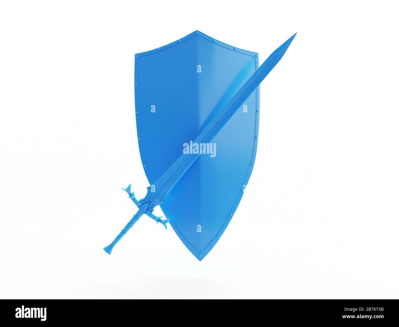 Rendering shield hi-res stock photography and images - Alamy