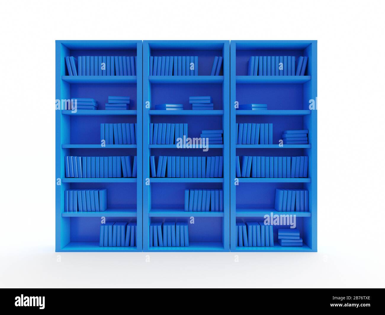 Book shelf, computer illustration Stock Photo - Alamy