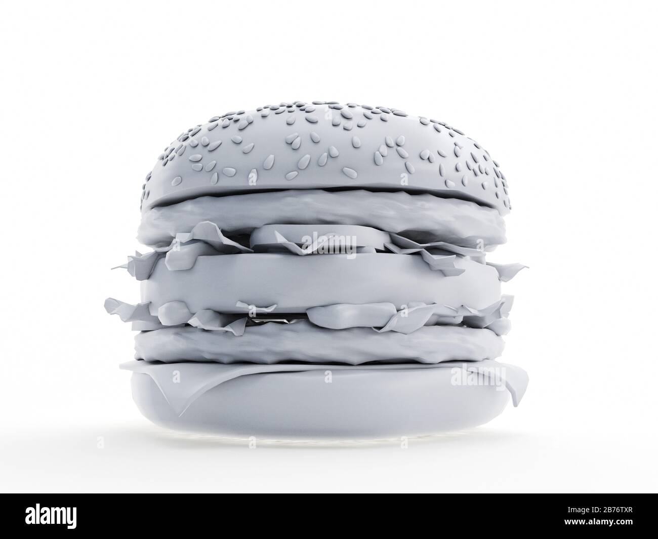 Burger, computer illustration Stock Photo - Alamy