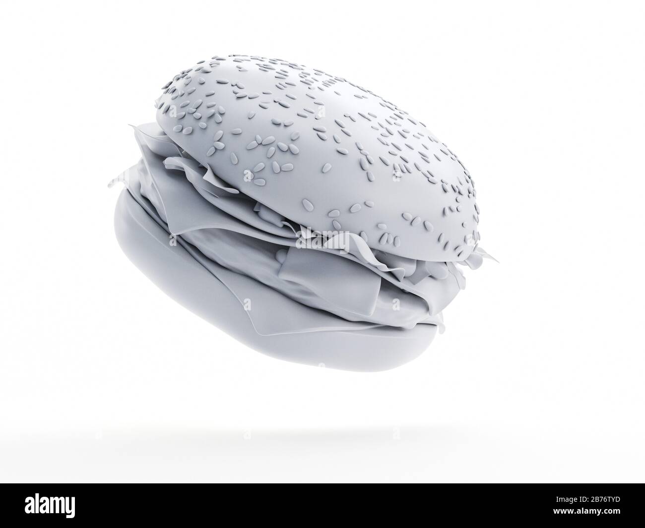 Burger, computer illustration Stock Photo - Alamy