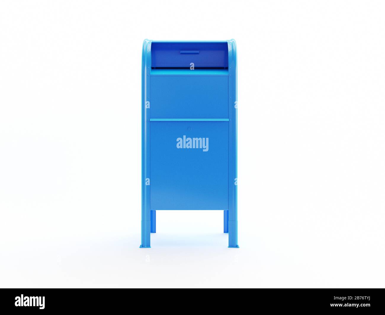 Blue trash can white Cut Out Stock Images & Pictures - Alamy