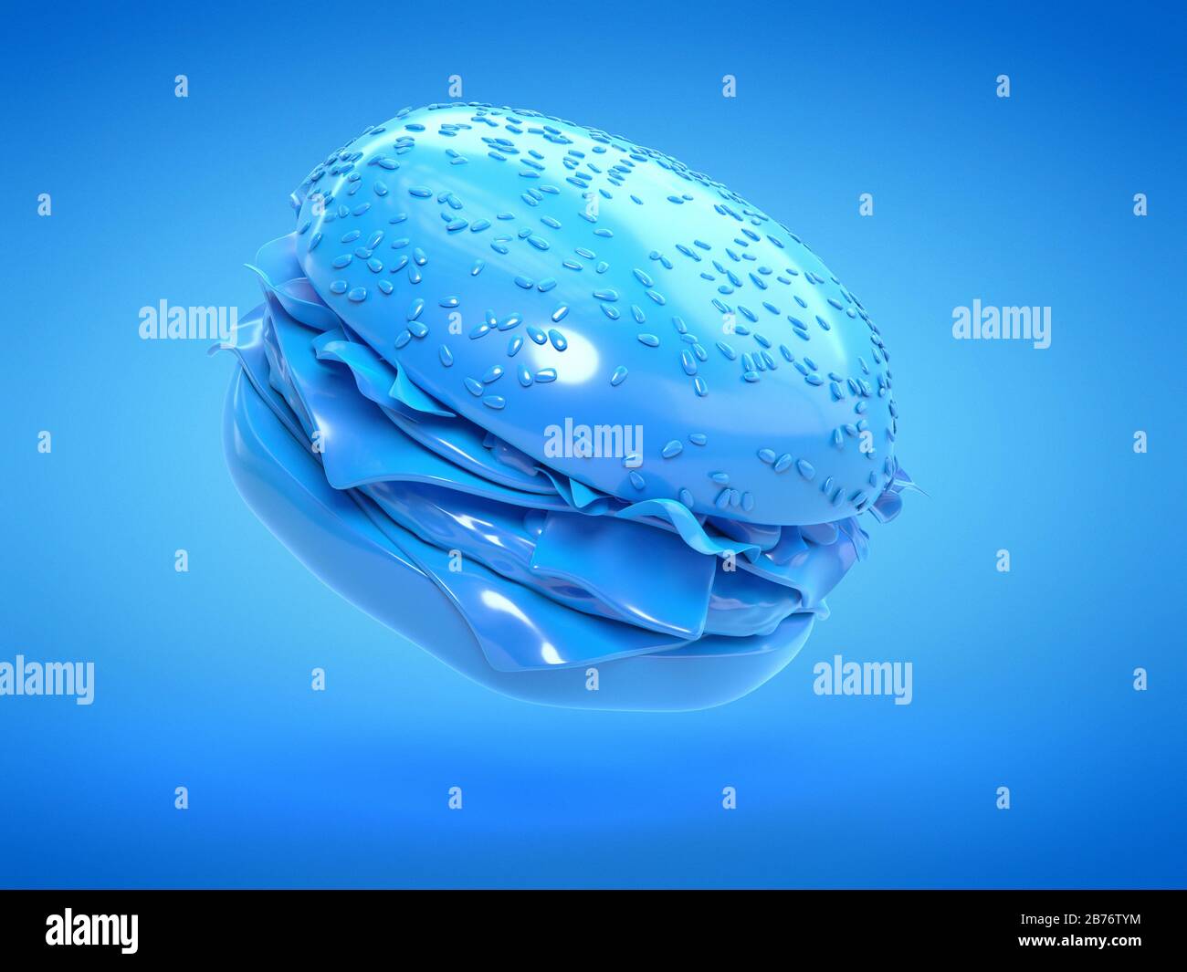 Burger, computer illustration Stock Photo - Alamy