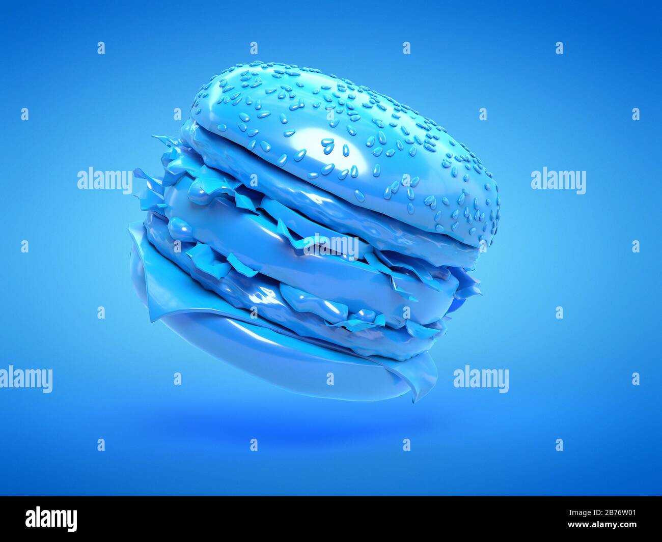 Burger, computer illustration Stock Photo - Alamy