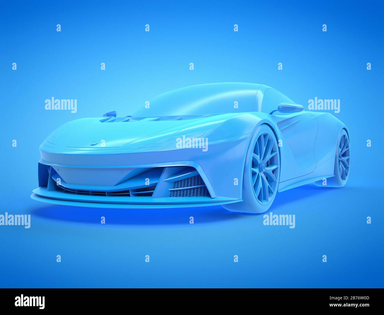 Sports car, computer illustration Stock Photo - Alamy