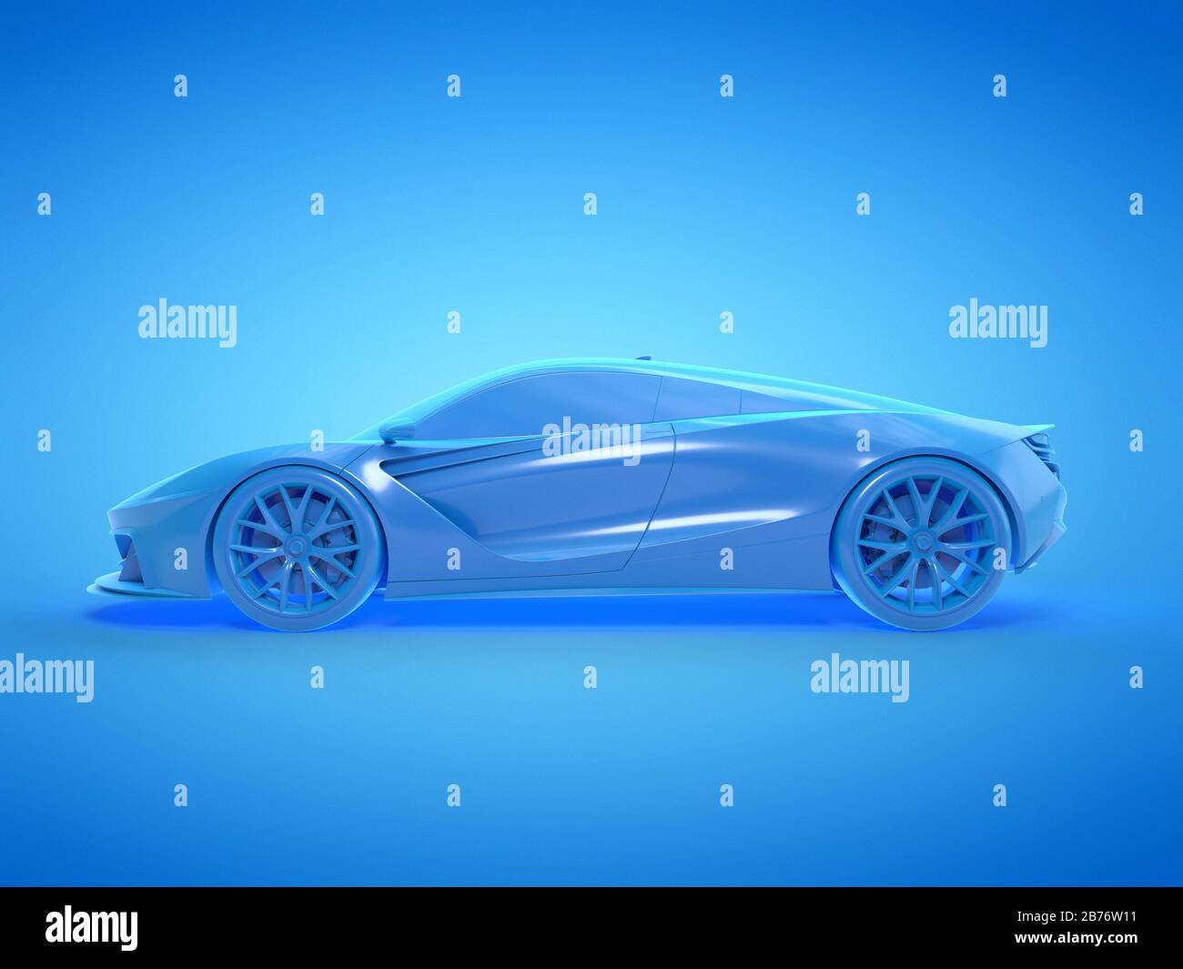 Sports car, computer illustration Stock Photo - Alamy
