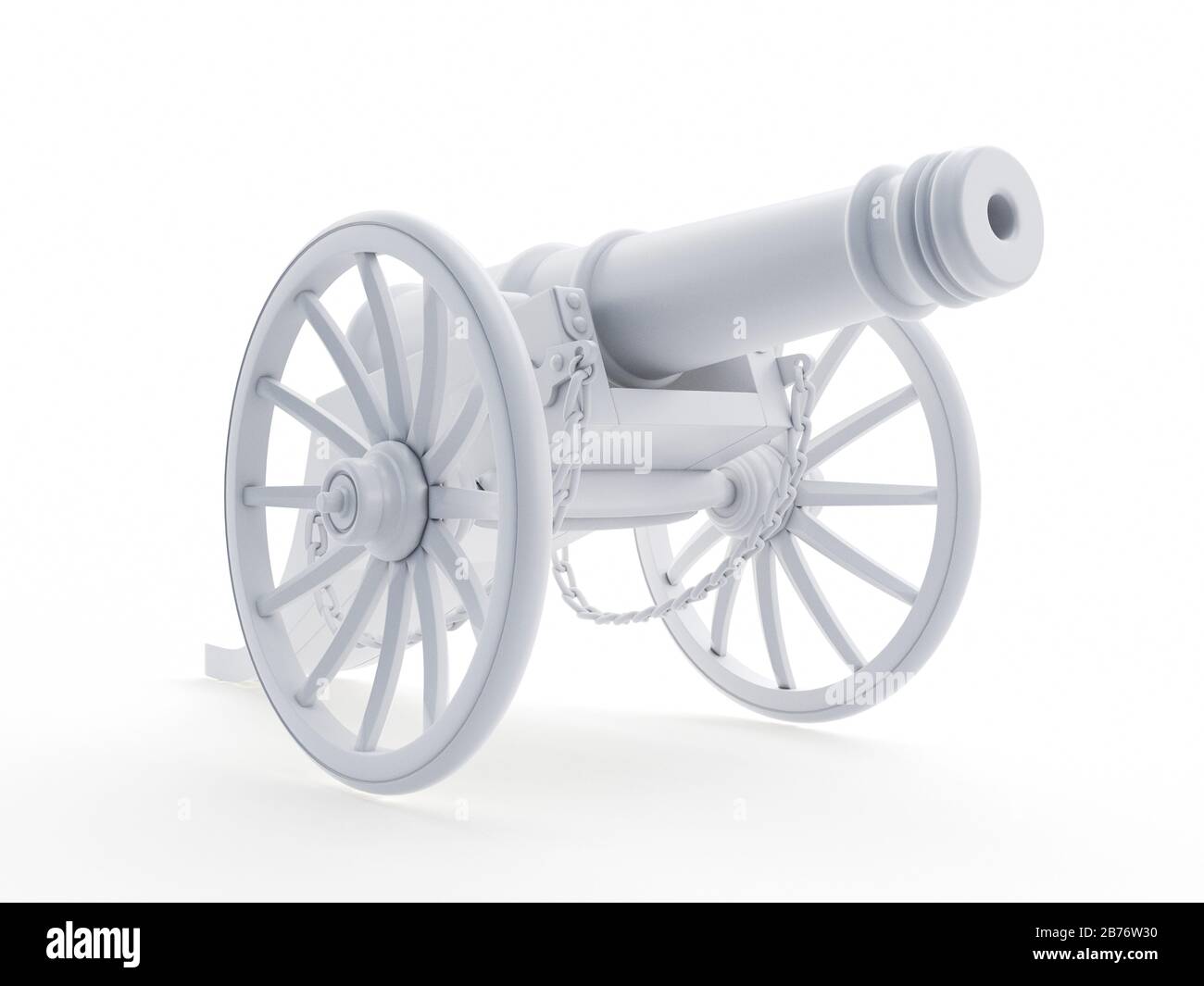 Cannon, computer illustration Stock Photo - Alamy