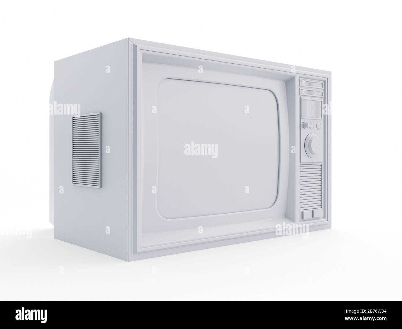 Retro television, computer illustration Stock Photo - Alamy