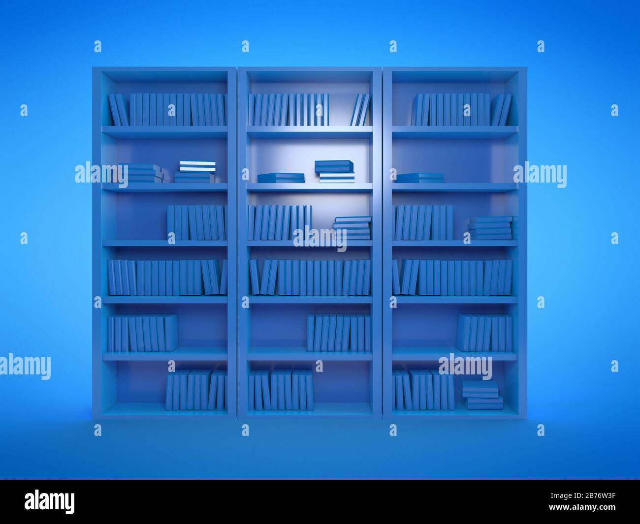 Book shelves, computer illustration Stock Photo - Alamy