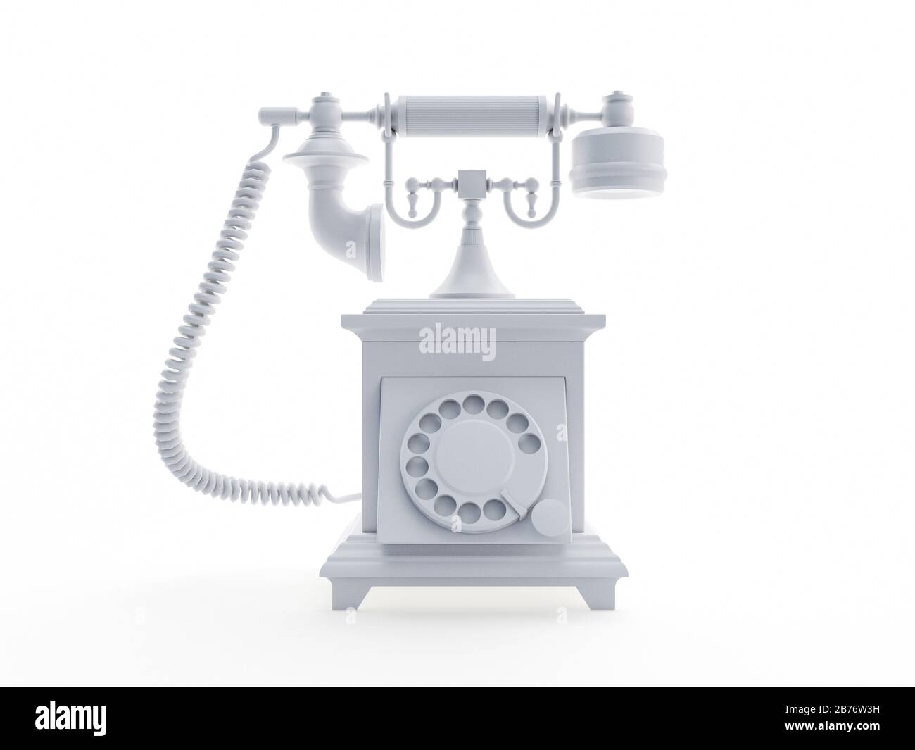 Vintage telephone, computer illustration Stock Photo - Alamy