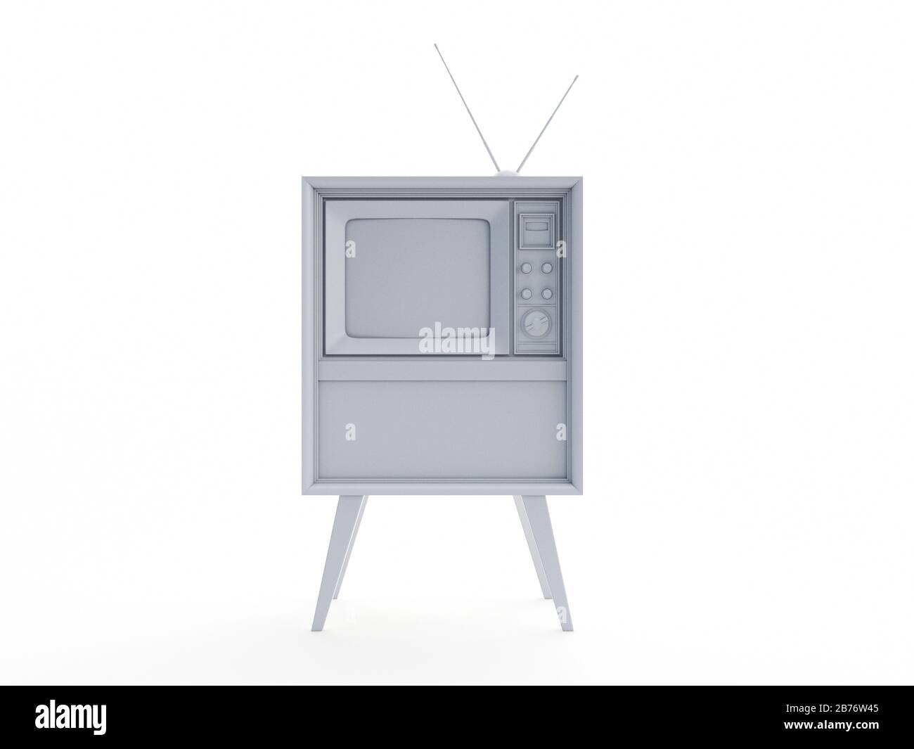 Retro television, computer illustration Stock Photo - Alamy