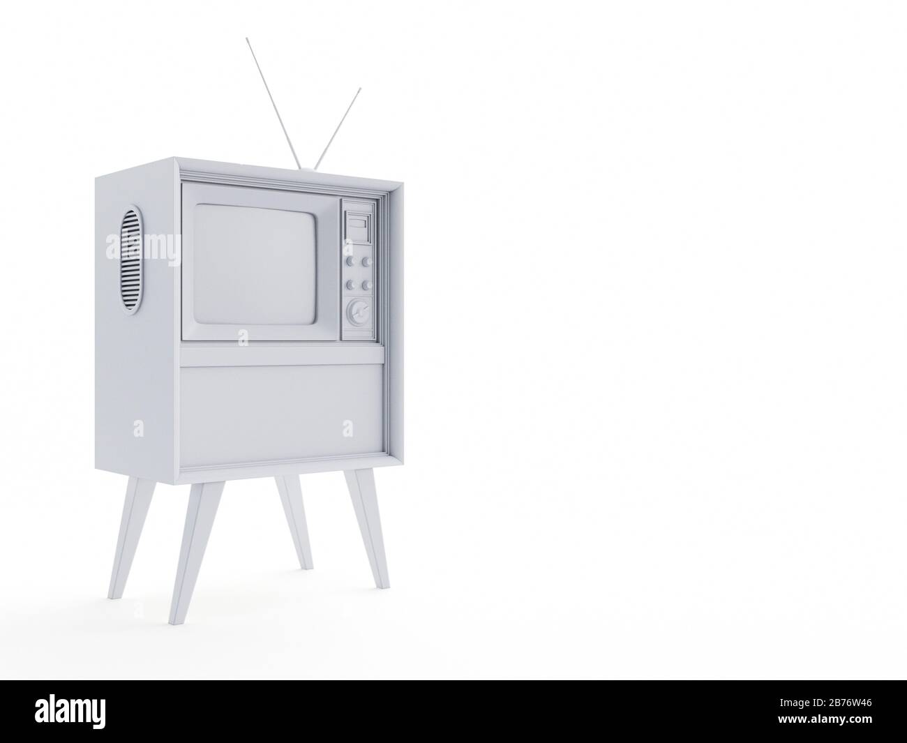Retro television, computer illustration Stock Photo - Alamy
