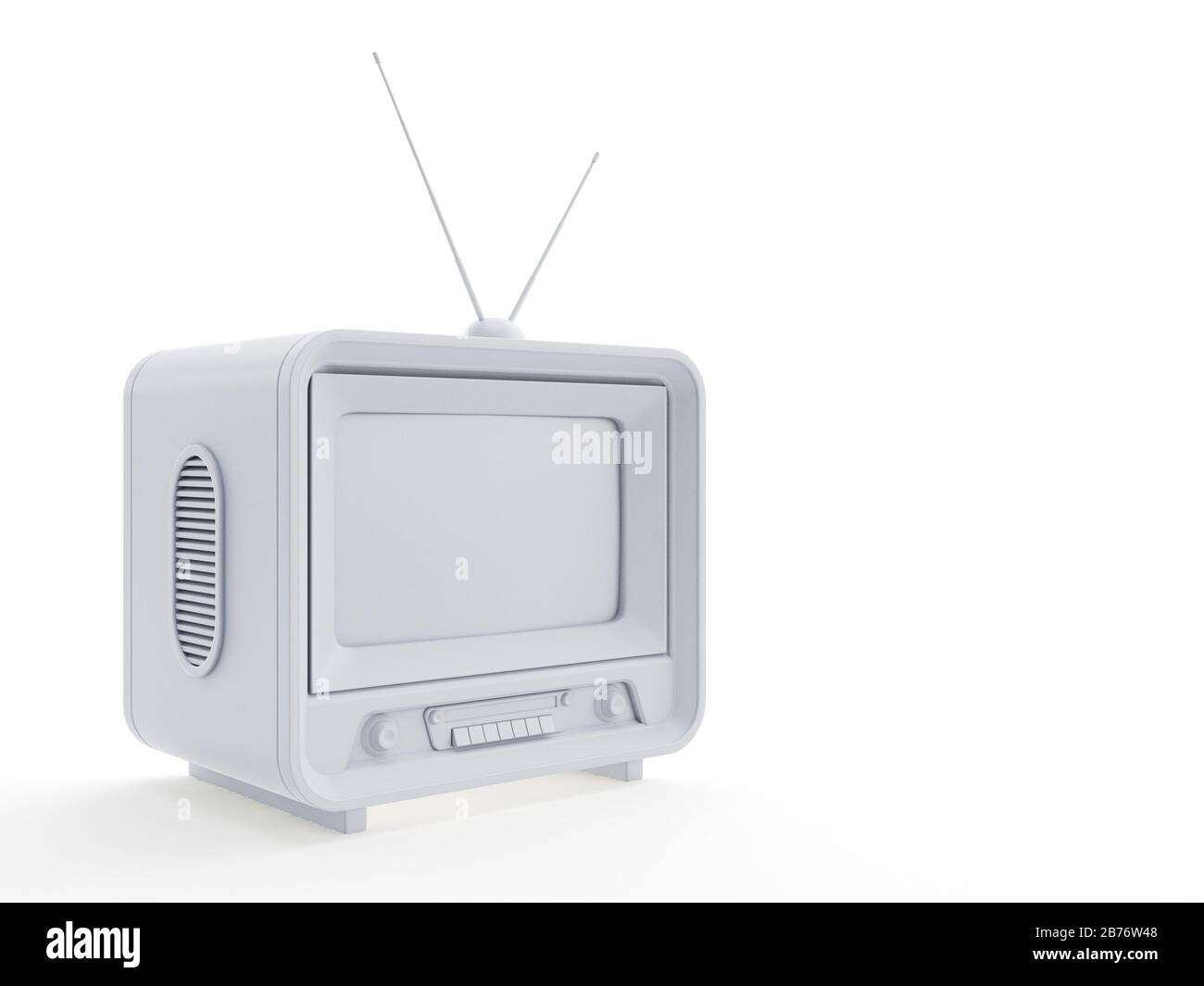 Retro television, computer illustration Stock Photo - Alamy