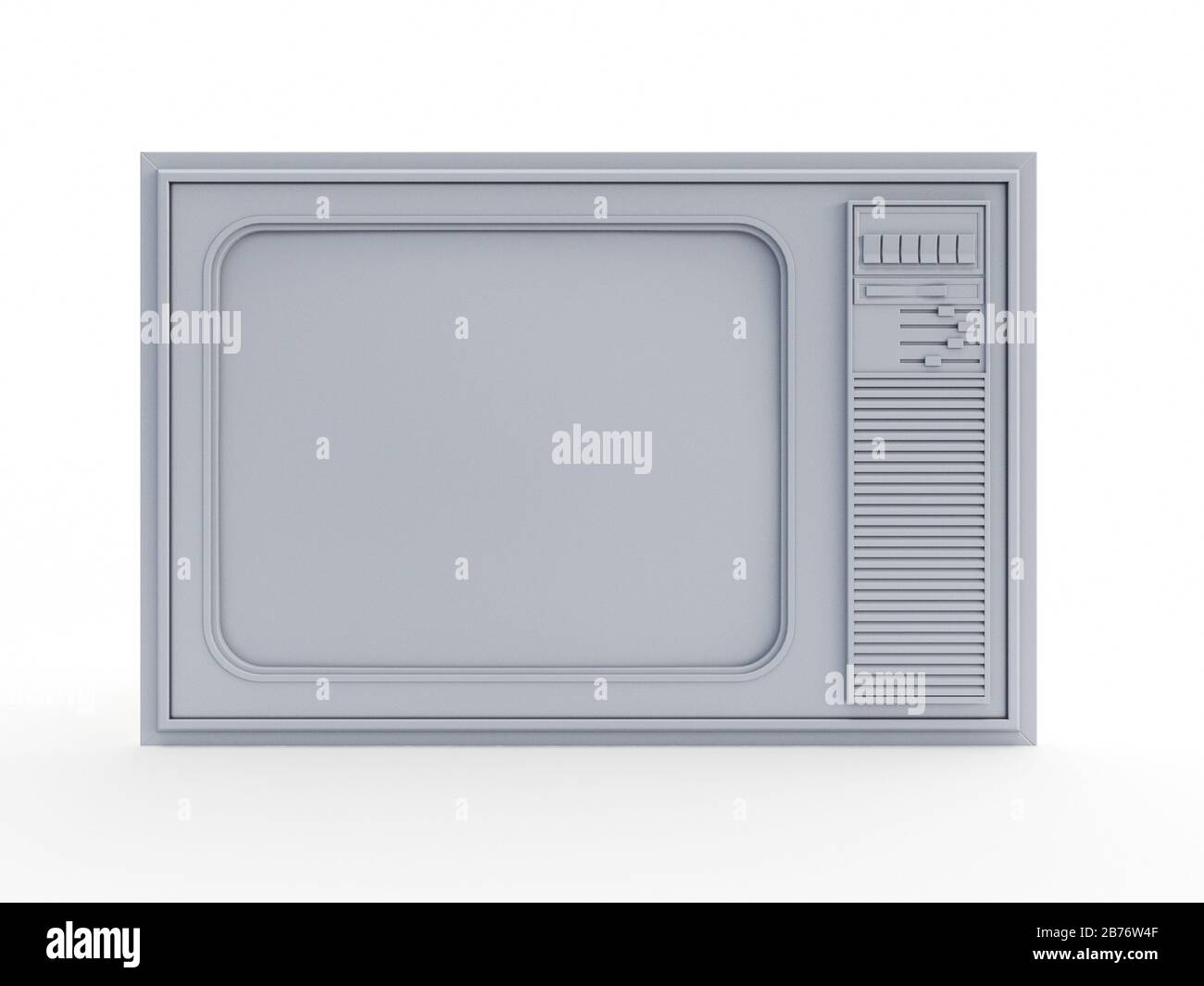 Retro television, computer illustration Stock Photo - Alamy