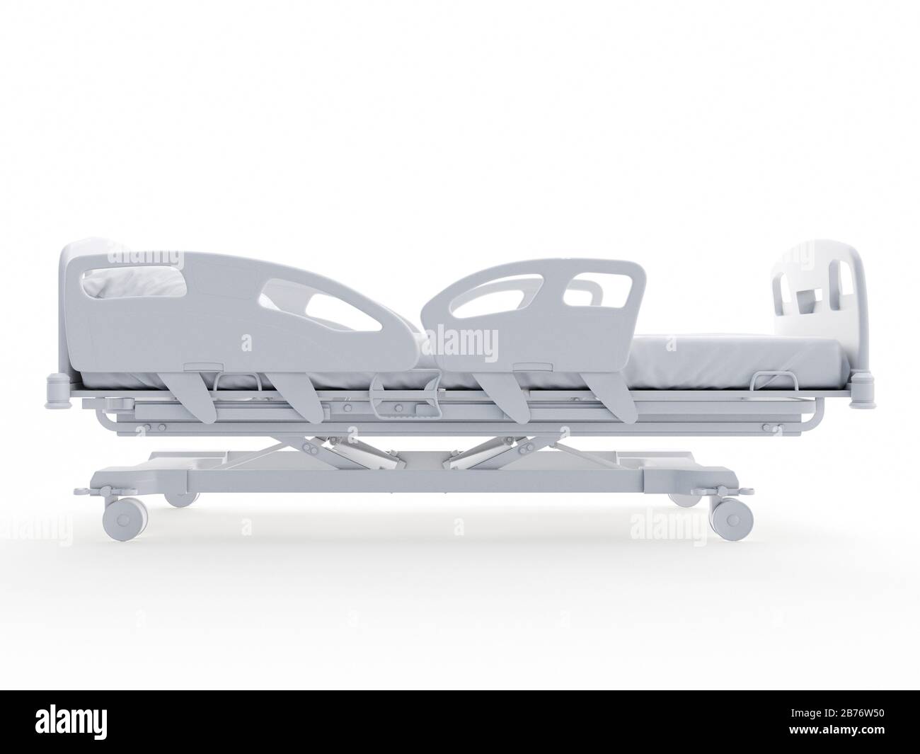 Hospital bed, computer illustration Stock Photo - Alamy