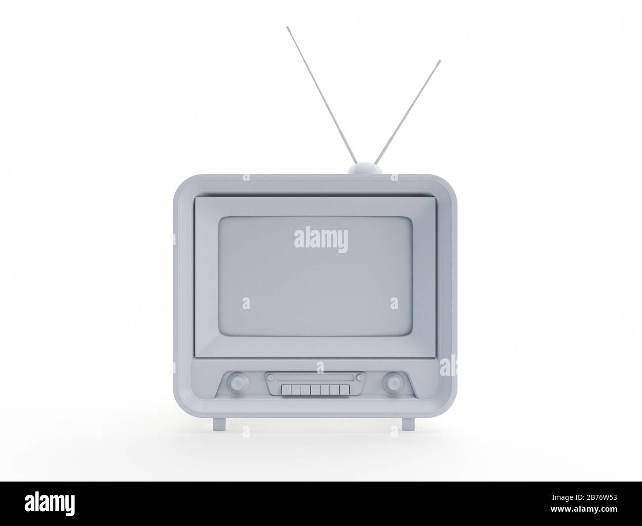 Retro television, computer illustration Stock Photo - Alamy